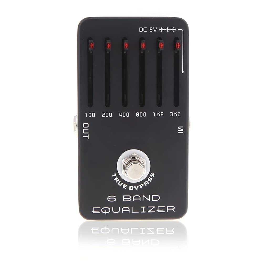ZYZMH JF-11 EQ Equalizer 6-Band Guitar Effect Pedal True Bypass Guitar Accessories