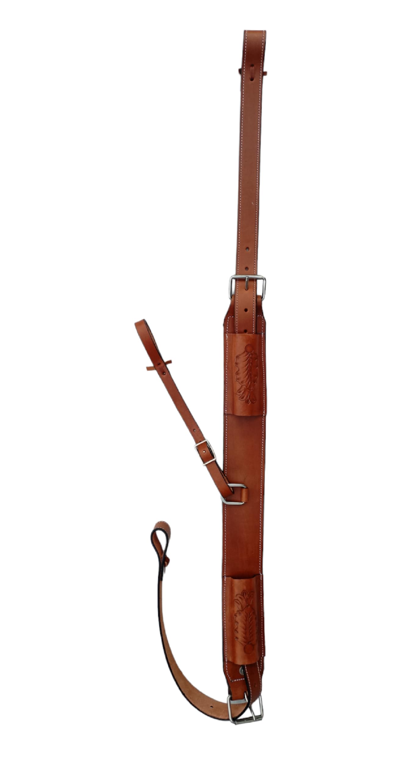 RAAVILS Horse Western Leather Complete Flank Cinch Set Rear Flank Back Cinch Girth Saddle Billets TACK Horse Cinches (Leather)
