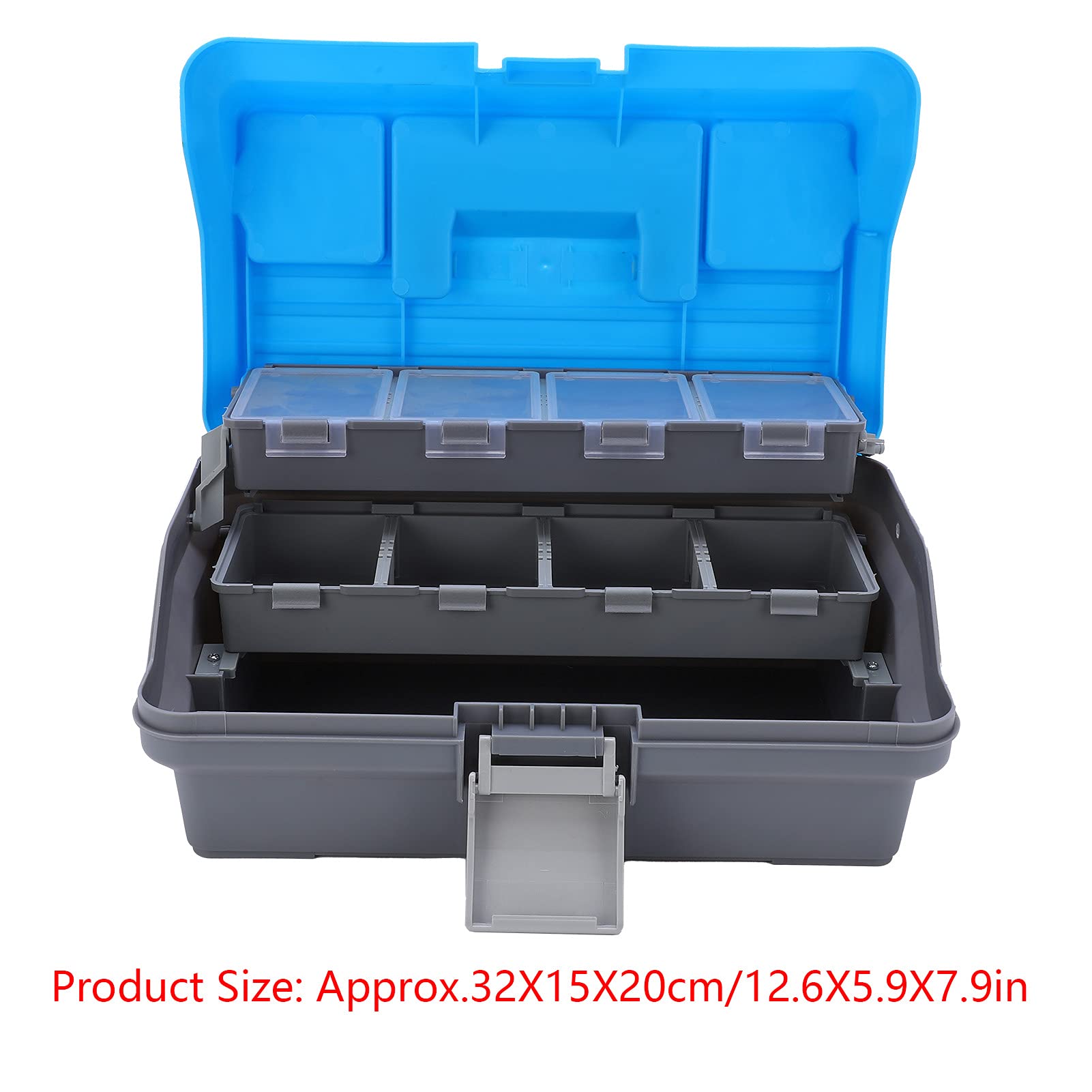 Waterproof Fishing Box, with Ergonomic Handle Fishing Tackle Box Three-layer Fishing Tackle Box for Store Fishing Gear