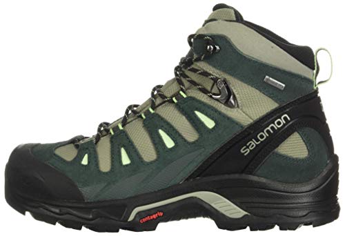 Salomon Quest Prime Gore-TEX Hiking Boots for Women, Shadow/Green Gables/Patina Green, 10