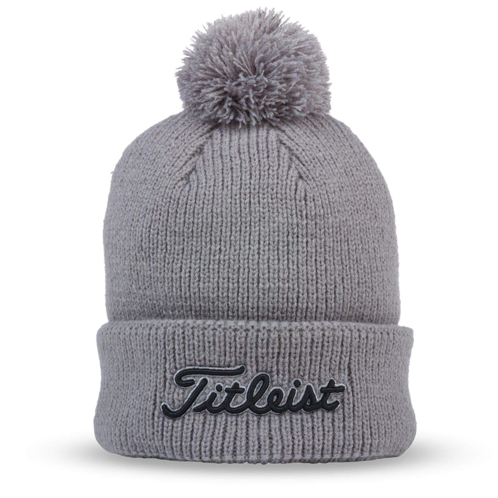 Titleist Golf 2019 Pom Pom Winter Beanie Toboggan (Charcoal)