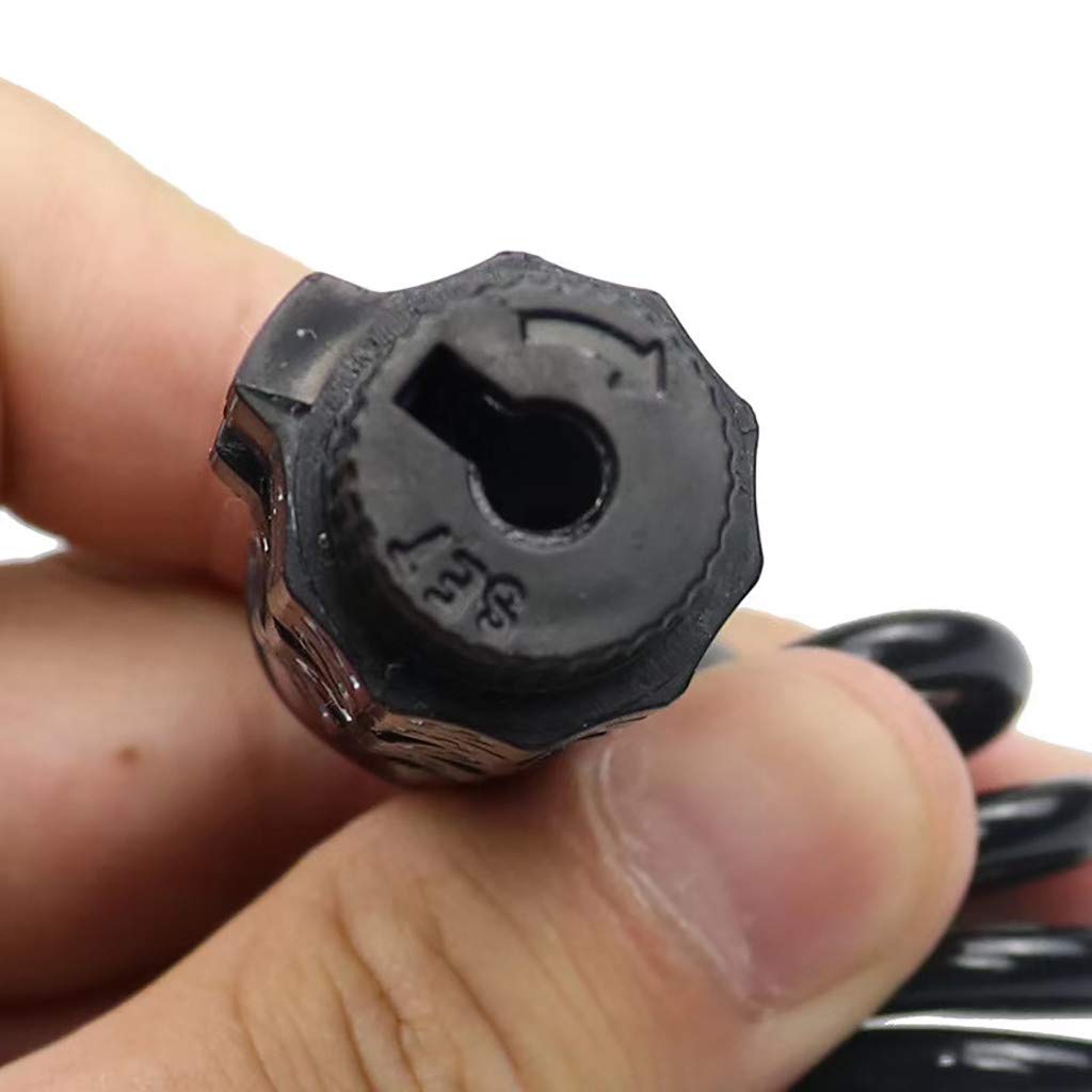 Zerlibeaful 4-Digit Lock Combination Security Cable Cycling Password Bicycle Bike Bike Accessories Fat Tire Electric Scooter (Black, One Size)