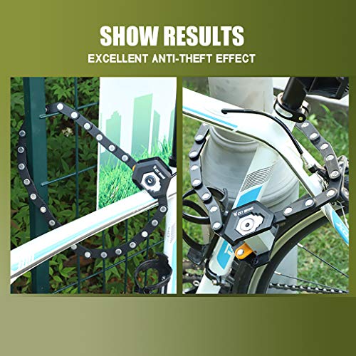 Zerlibeaful Bicycle Folding Security Anti- Lock Lock Strong 3 High Bicycle Leg Str Keys Bike Accessories Mountain Biking Gifts (Black, One Size)