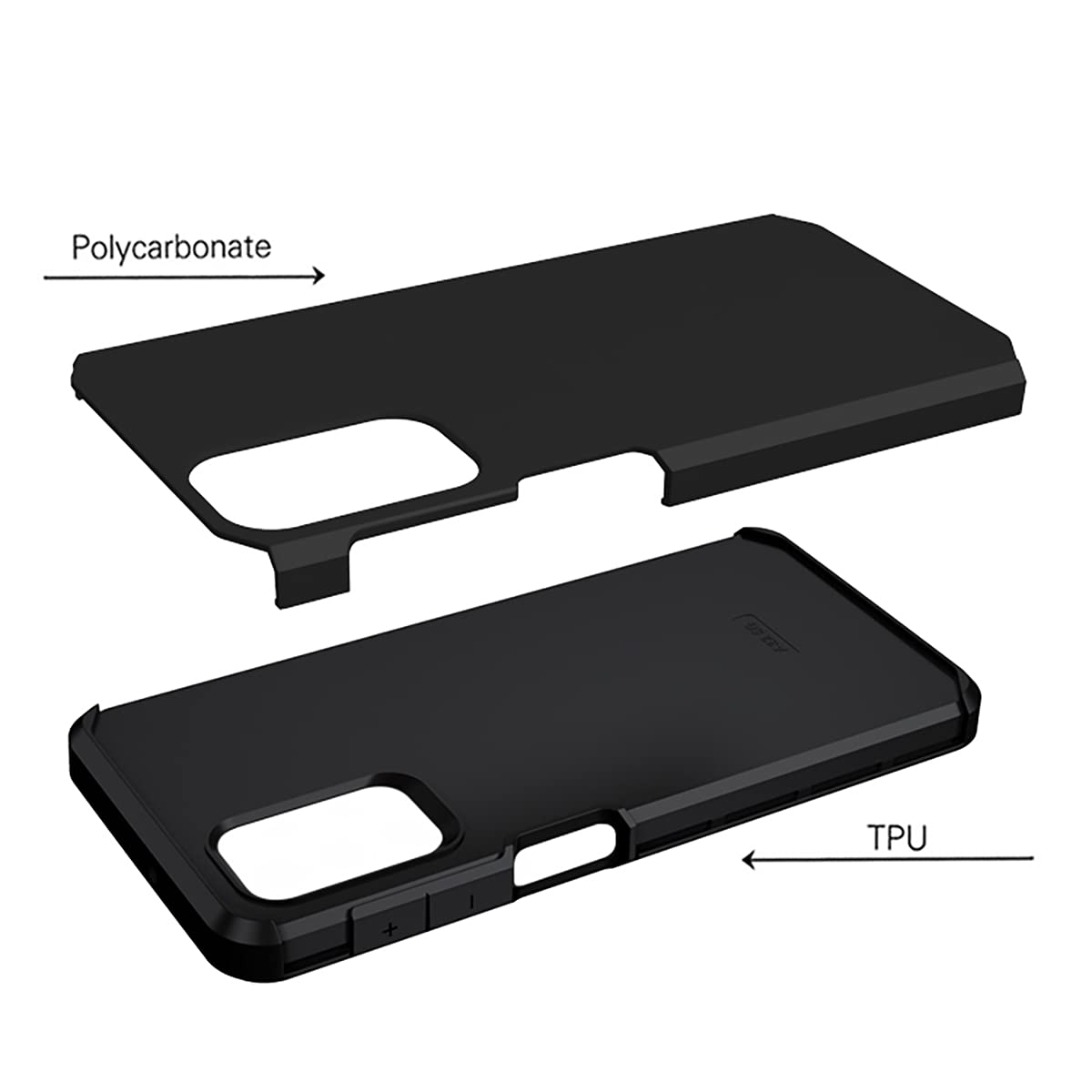 SunRemex Samsung Galaxy A32 5G Case with Tempered Glass Screen Protector, Hybrid Shock Proof Protective Rugged Bumper Cover Case for Samsung Galaxy A32 5G 2021 Phone (Black)