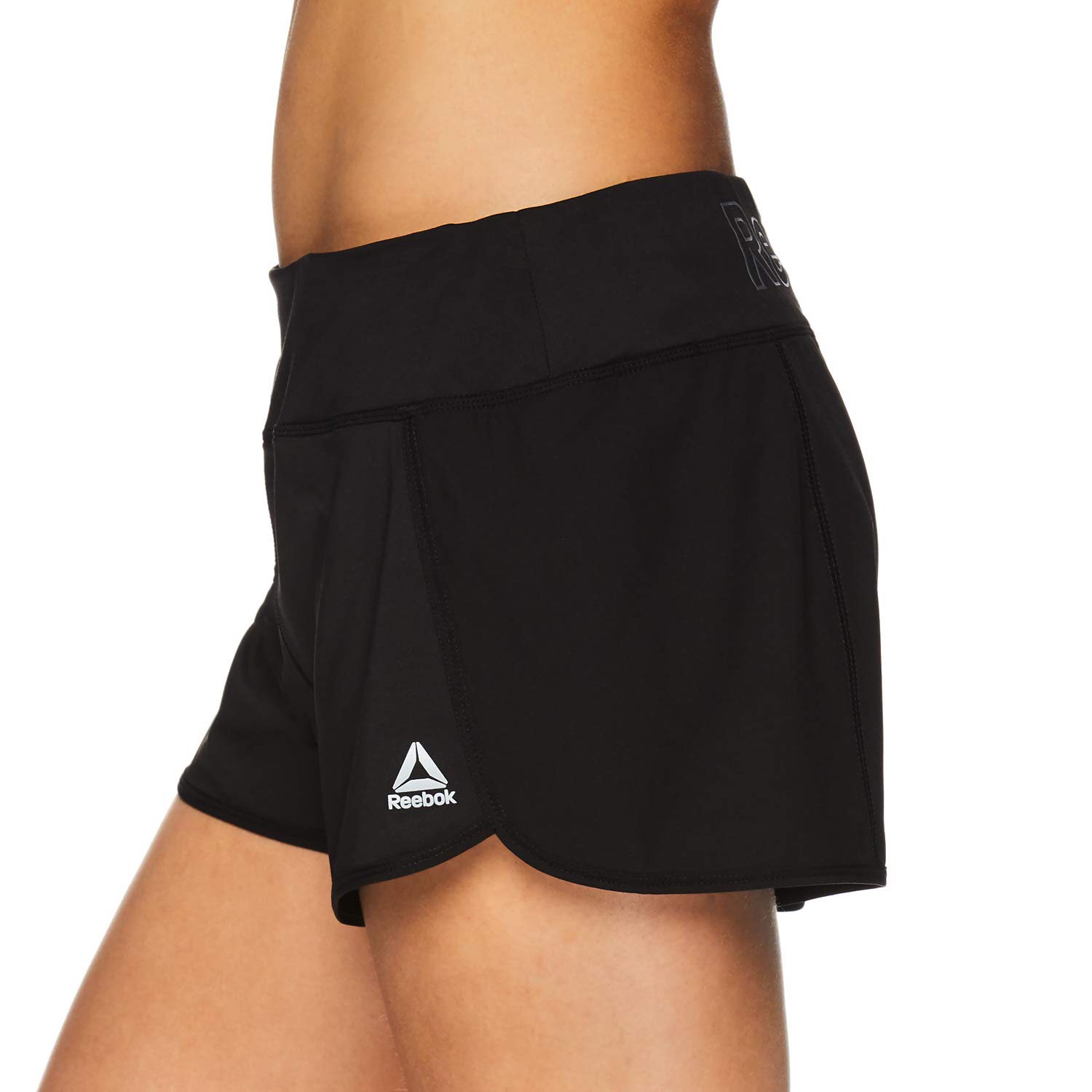 Reebok Women's Athletic Workout Shorts - Gym Training & Running Short - 3 Inch Inseam - All Day Black, X-Large