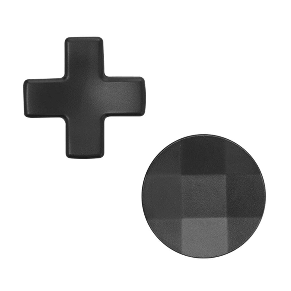 TOMSIN Metal D-Pads and Paddles for Xbox Elite Controller Series 2 & Series 1, Stainless Steel Replacement Parts Compatible with Xbox Elite Wireless Controller (Black)