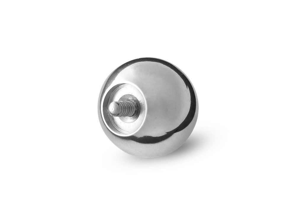 Scrap Metal 23 316L Surgical Steel Replacement Ball 0g 19mm Internal Bar 2 pcs