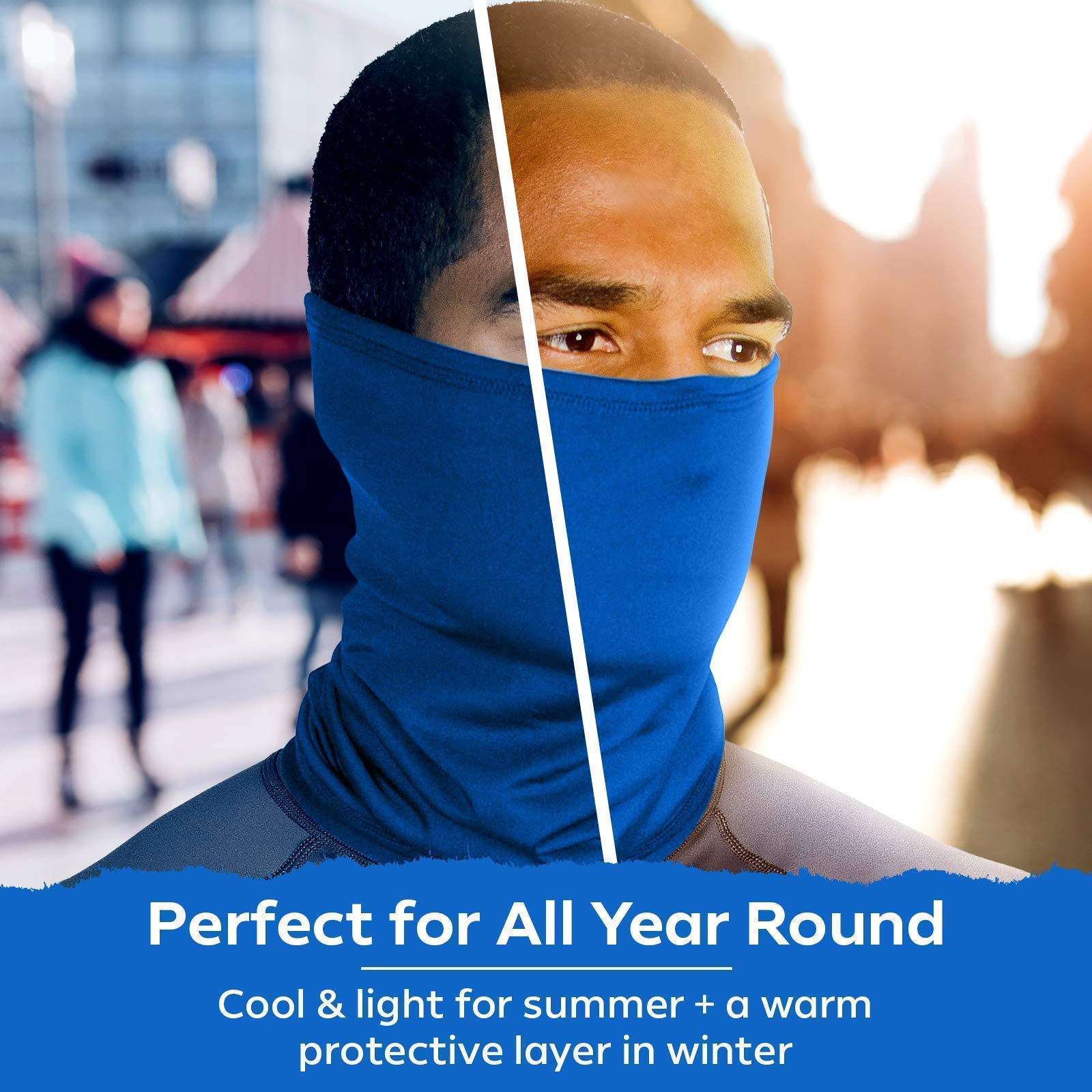 WindRider UPF 50+ Sun Protection Neck Gaiter for Fishing, Biking, Skiing: Elevate Your Outdoor Experience with SunShield Pro