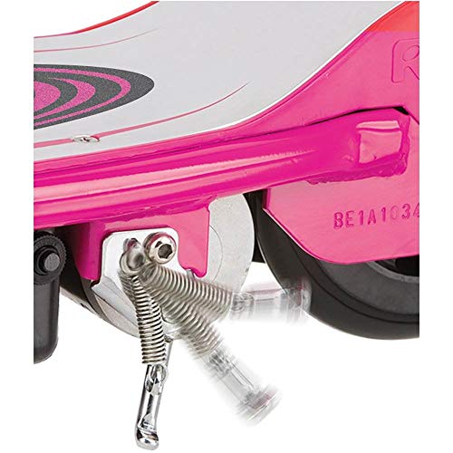 Razor E175 Kids Ride On 24V Motorized Powered Electric Scooter Toy, Speeds up to 10 MPH and includes a Youth Safety Helmet, Pink