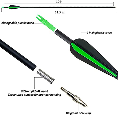 Vogbel 64" Bow and Arrow for Adults Archery Recurve Bow Takedown Survival Bow Archery Set Hunting Longbow Metal Riser Right Hand for Target Shooting Practice(45lb)