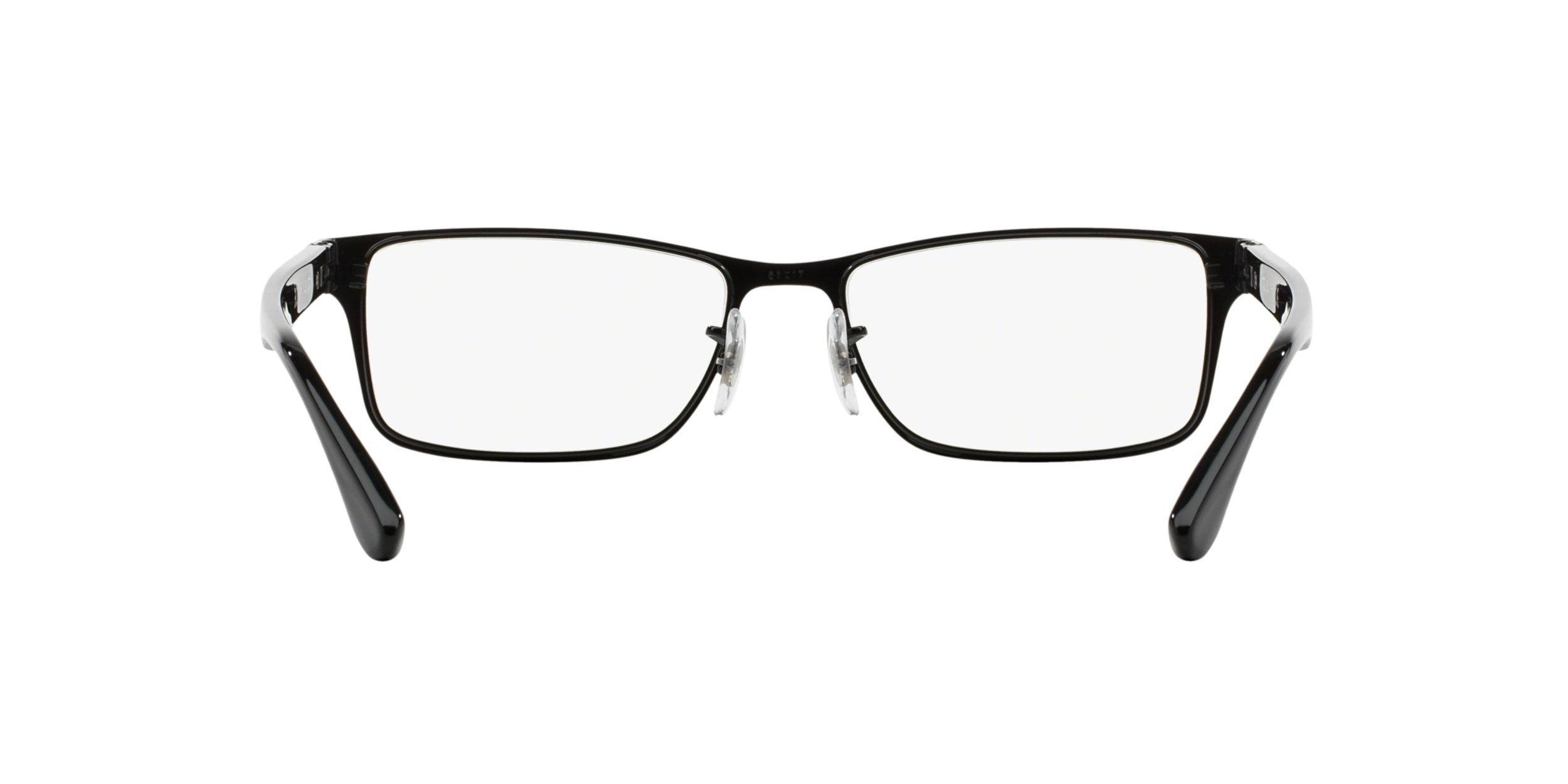 Ray-Ban RX6238 Square Prescription Eyeglass Frames, Black/Demo Lens, 55 mm