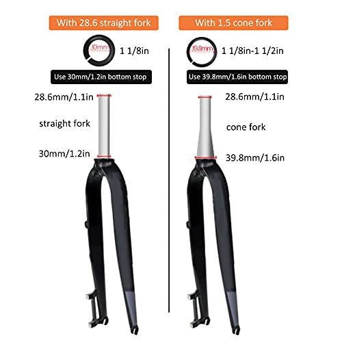 Dilwe Mountain Bike Headset Front Fork Headset 44mm Alu Threadless Aluminum Alloy Headset Replacement Bicycle Accessory for Mountain Bike(red)