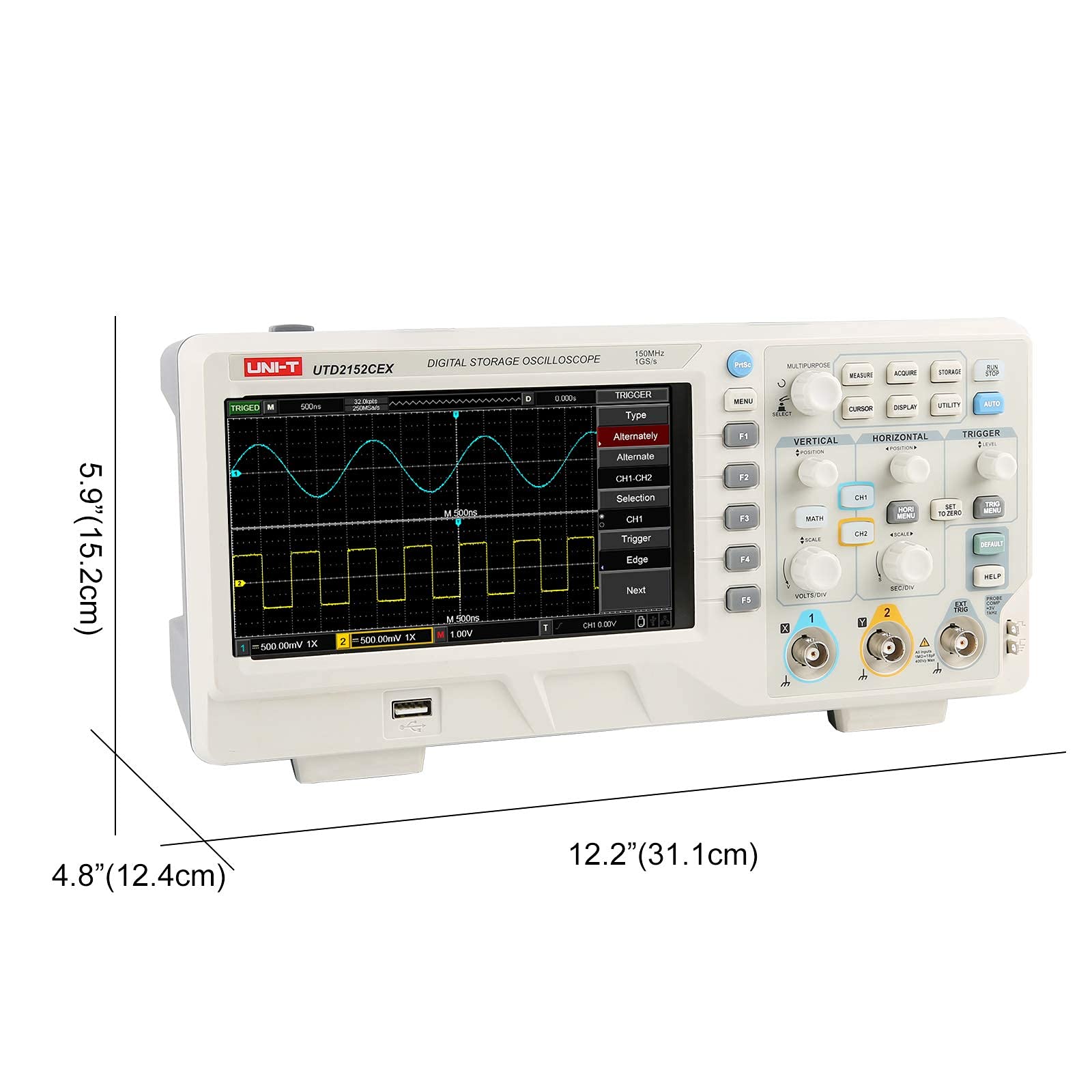 UNI-T UTG962 + UTD2152CEX, Function Generator and Oscilloscope Kit