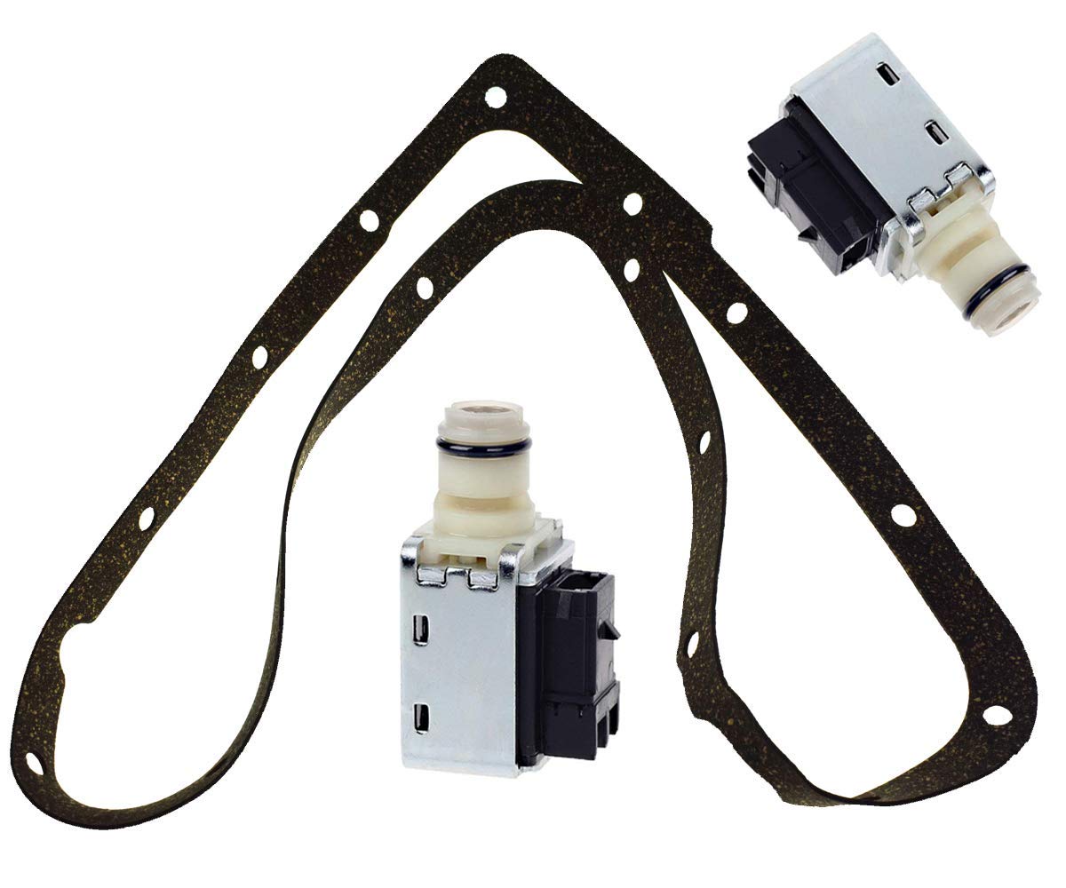 TOPEMAI 4L60E Shift Solenoid and 4L60E Transmission Filter Gasket kit Compatible with Cadillac Buick Blazer Astro Replace 24230298 24208576