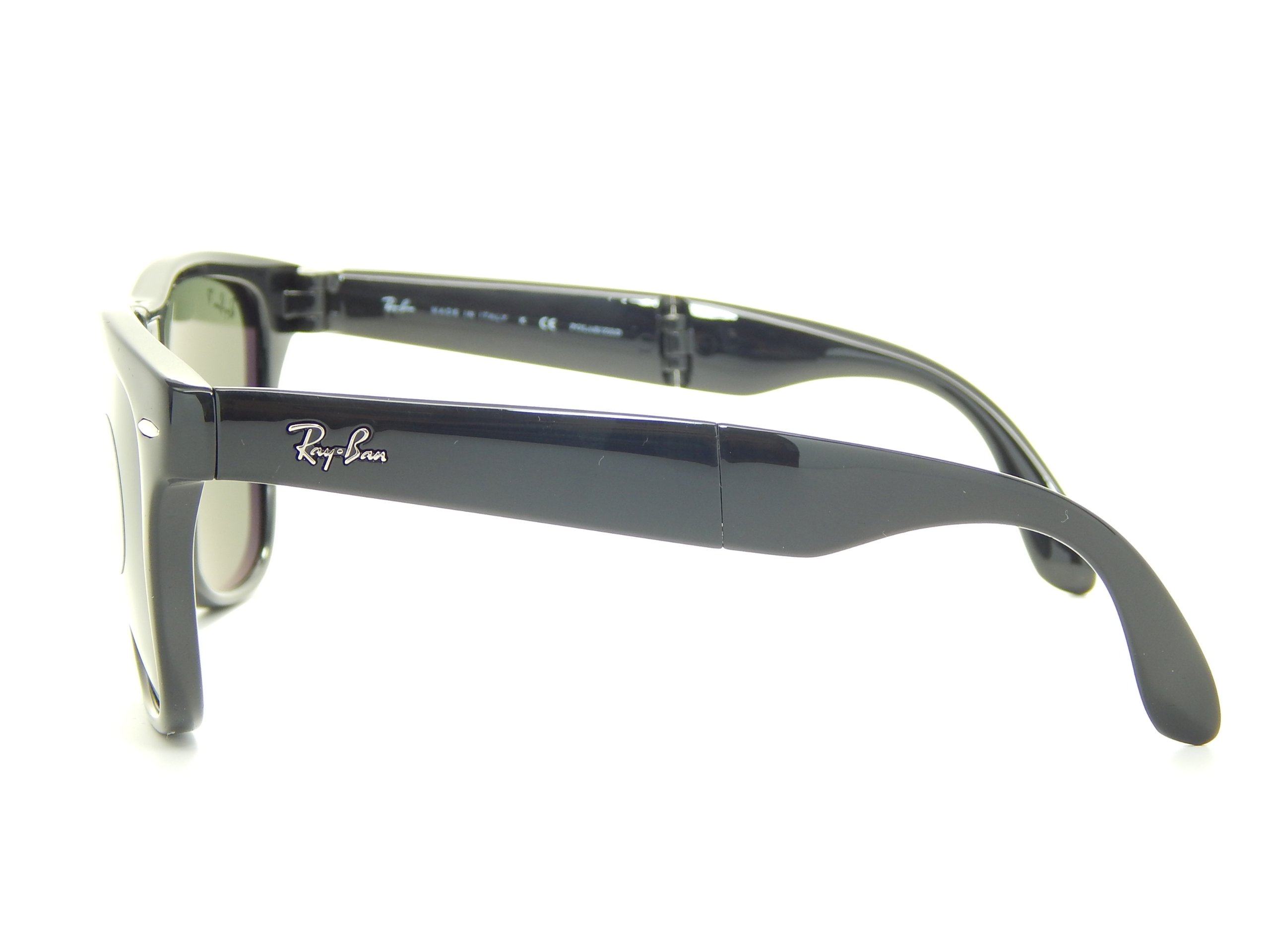 Ray Ban Folding Wayfarer RB4105 601/58 Black/Polarized Gray 54mm Sunglasses