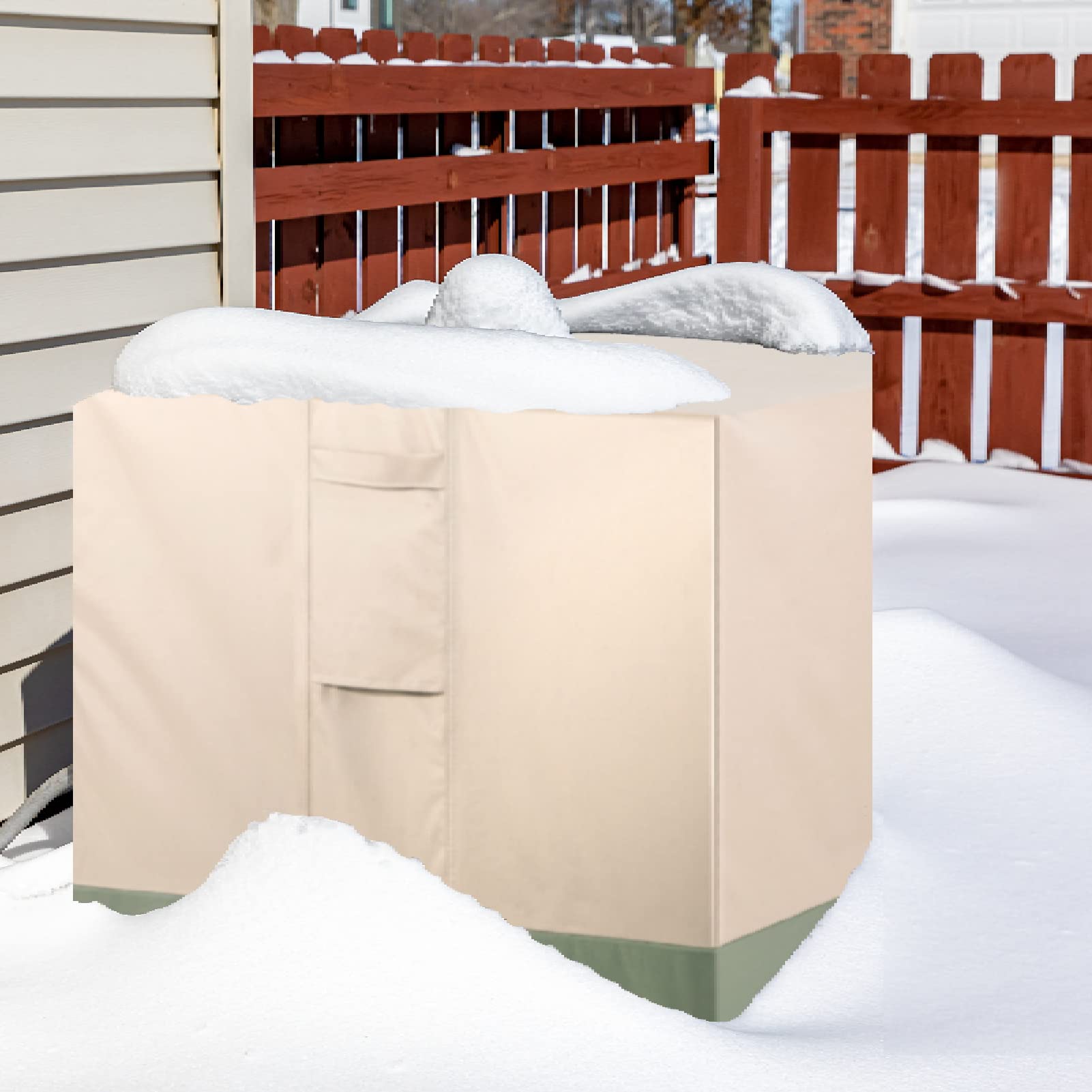 Sunolga Air Conditioner Cover for Outside Units, Water Resistant and Windproof Design - AC Covers Fits up to 36 x 36 x 39 inches