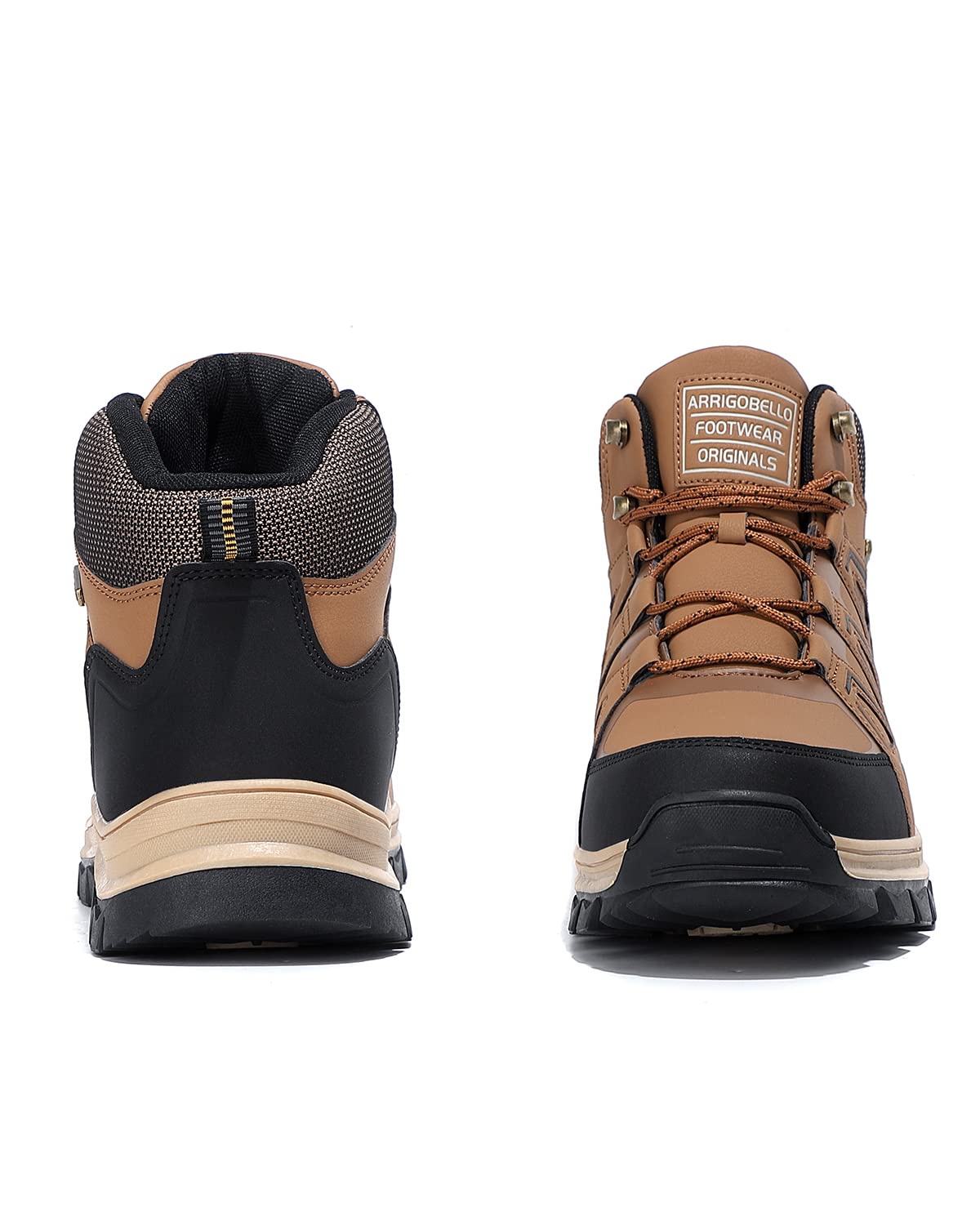 TARELO Mens Hiking Boots Winter Snow Boots Warm Ankle Booties Outdoor Trekking Shoes