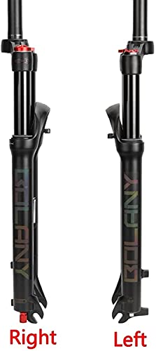 YZPTD MTB Fork. Air Bicycle Air Fork Supension Rebound Adjustment 26/27.5 / 29er Straight Lock Conical Mountain Fork for Disc Brake Bicycle Accessories