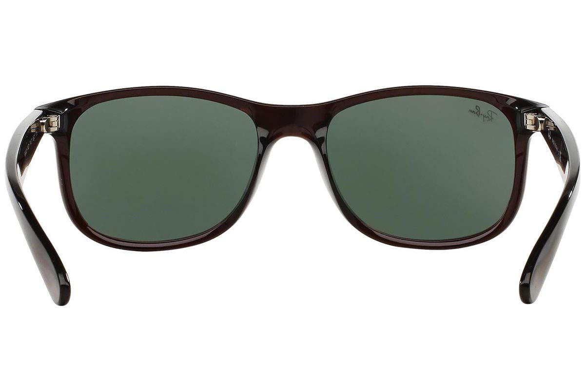 Ray-Ban RB4202 Andy Rectangular Sunglasses, Brown/Grey Green, 55 mm