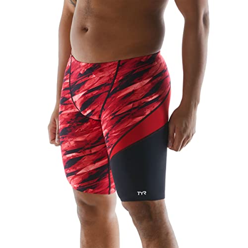 TYR SPORT Men's Standard VITRIC Jammer, Blue Green, 32