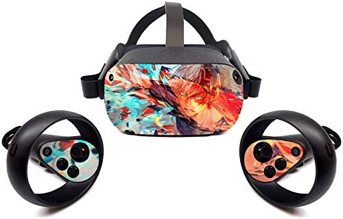 Superhero manga Oculus Quest Skin Cover for VR Headset System and Controller by ok anh yeu