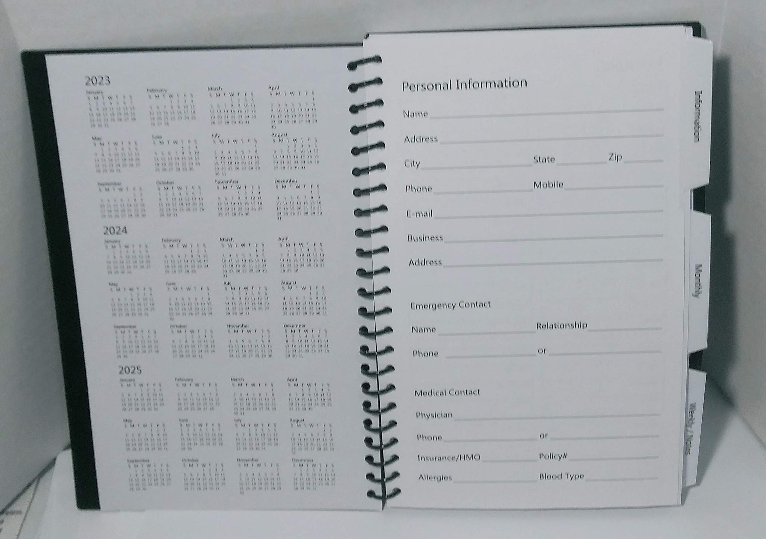 UNDATED Planner - Undated Weekly Monthly Planner for Any Year â Monthly & Weekly Planner 5.7" x 8.0" Plain & Simple 144 Pages