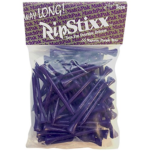 Pride Golf Tee 2-3/4" Way Long RIPSTIXX Golf Tee (65 Count), Purple