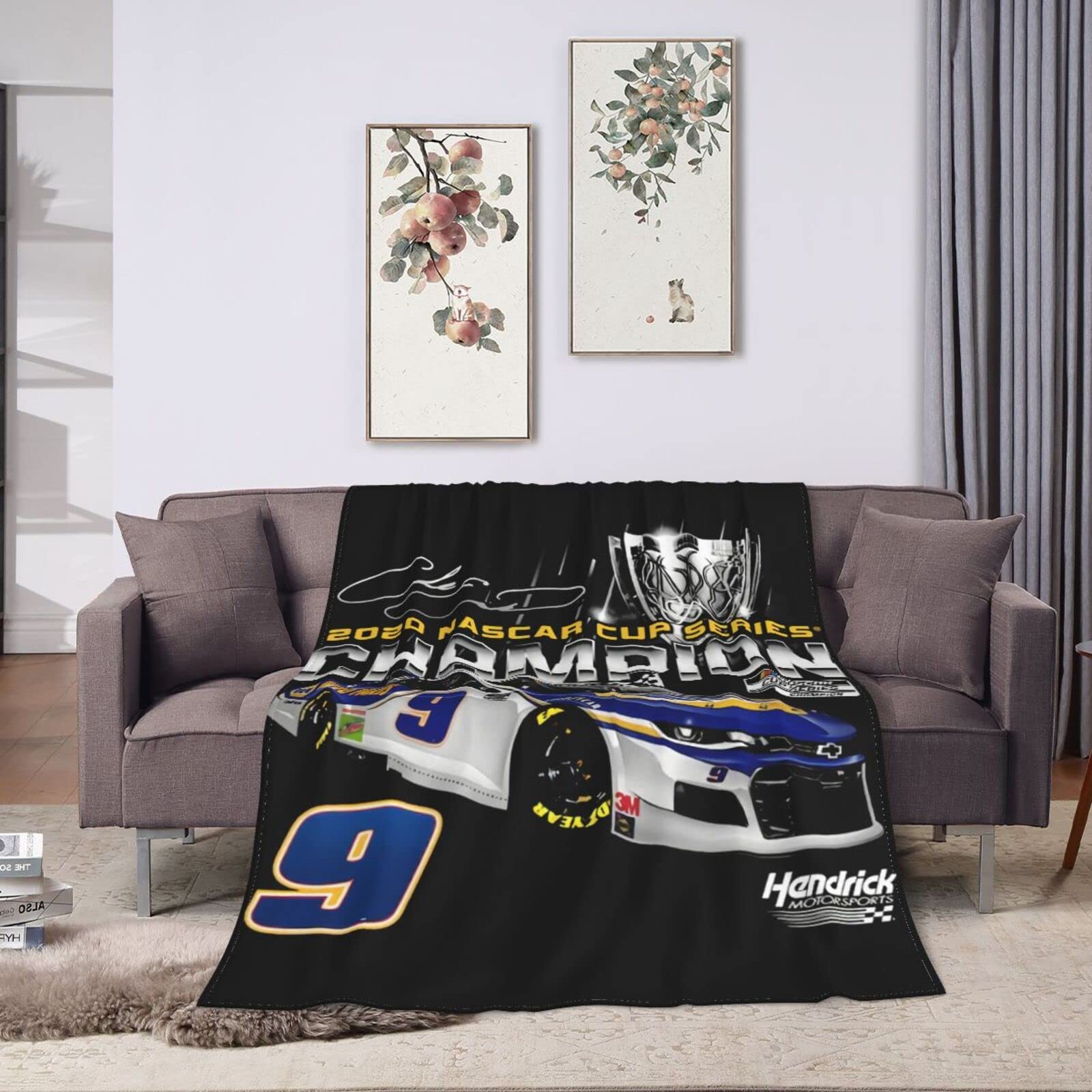 RATRIG Chase Elliott 9 Blanket Tapestry Sofa Bed Fuzzy Plush Luxury Flannel Super Cozy All Seasons Microfiber Warm Decorative Lightweight Bedroom