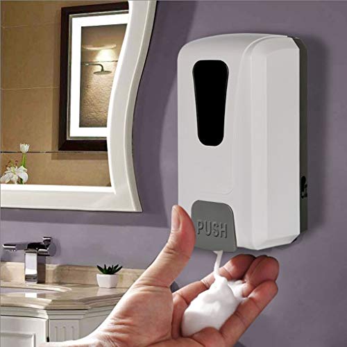 Soap Dispenser Bathroom Hotel Automatic Sensor Soap Dispenser Wall-Mounted Punch-Free Bathroom Smart Foam Soap Dispenser Kitchen Soap Dispenser (Color : Manual)