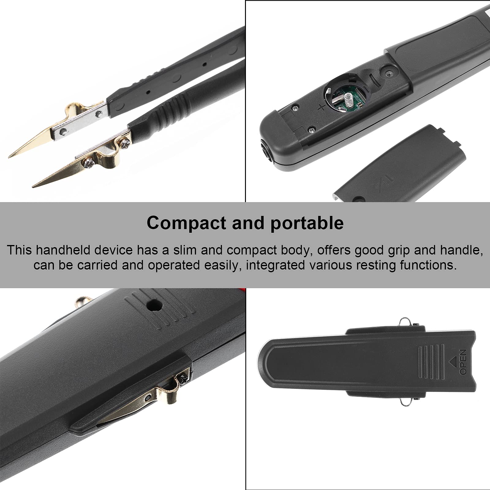 UNI-T Digital Smart SMD Tester,Handheld Resistance Capacitance Tester Tweezers Intelligent LCR Meter Diode Continuity Resistor Capacitor LED Battery Test Auto Ranging 6000 Counts