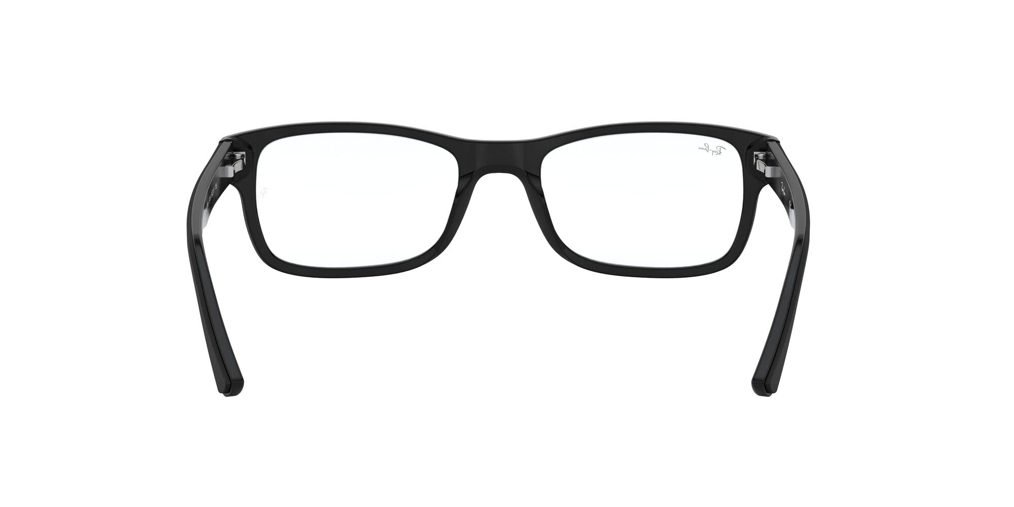 Ray-Ban RX5268 Rectangular Prescription Eyeglass Frames, Matte Black/Demo Lens, 52 mm
