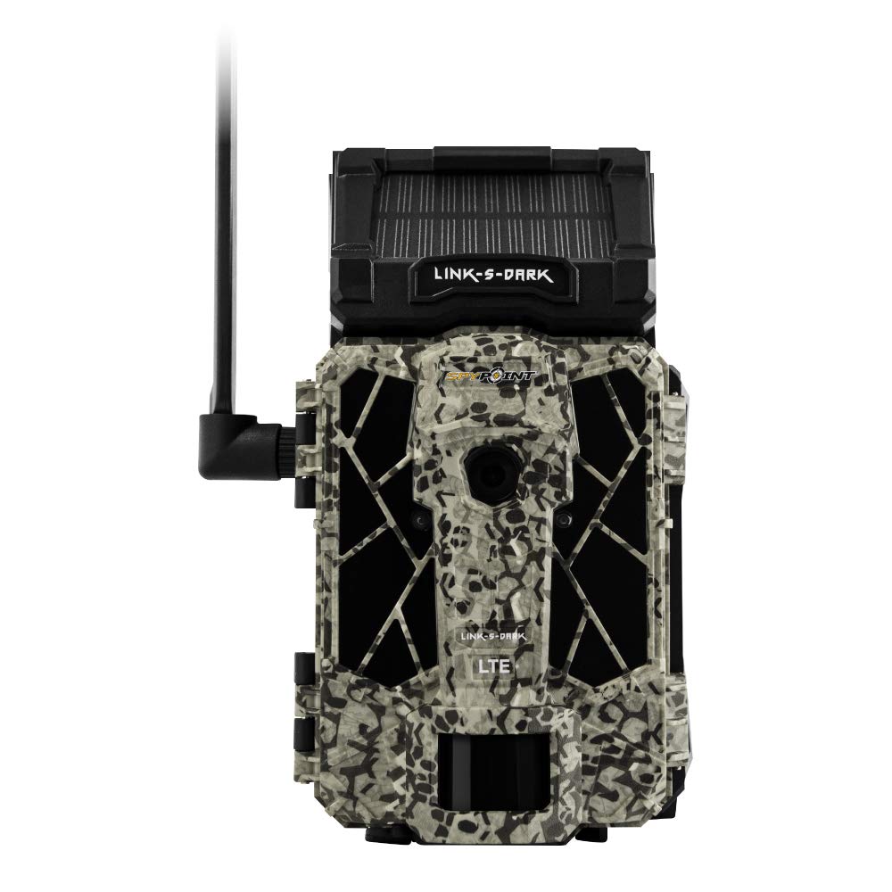 SPYPOINT Link S Dark (US) Cellular Trail Camera 12MP Photos and HD Video, 4G/LTE Photo Transmission, Fastest Trigger Speed Available 90ft Flash Range, 110ft Detection Range