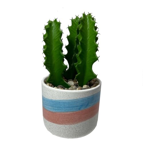 RENSLAT Family Dining Table Office Simulation Cactus Tropical Desert Green Plant Family Dining Table Bathroom Office