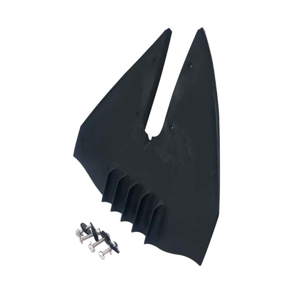 UAN Marine HD200 Whale Tail Hydrofoil Stabilizer For Boat Outboards 8 to 40 HP With Premium Black Plastic
