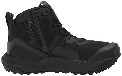Under Armour Men's Micro G Valsetz Zip Mid Military and Tactical Boot, Black (001)/Black, 8.5 M US