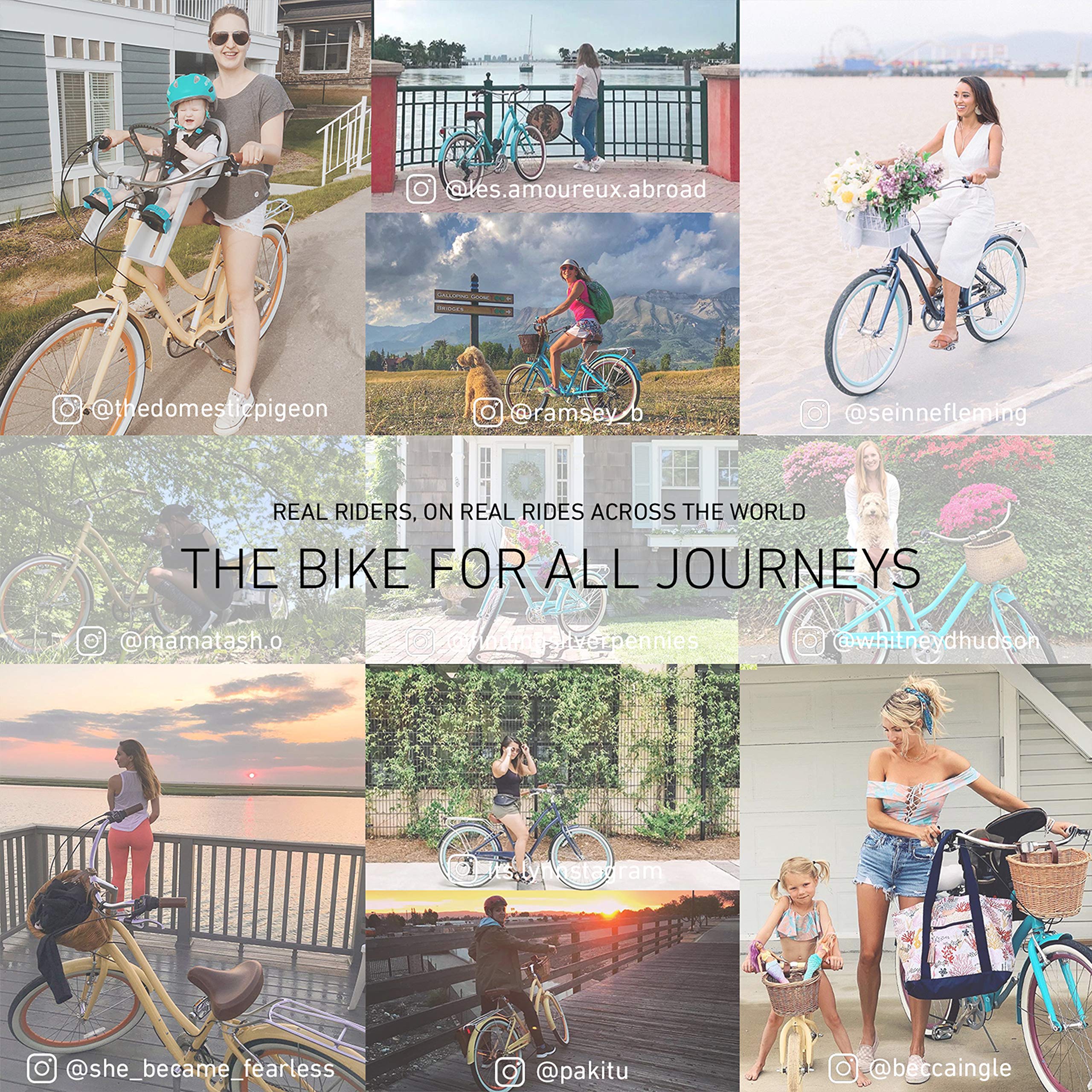 sixthreezero EVRYjourney Women's 1/3/7/21 Speed Step-Through Hybrid Cruiser Bicycle, 26"/24" Wheels, Multiple Colors