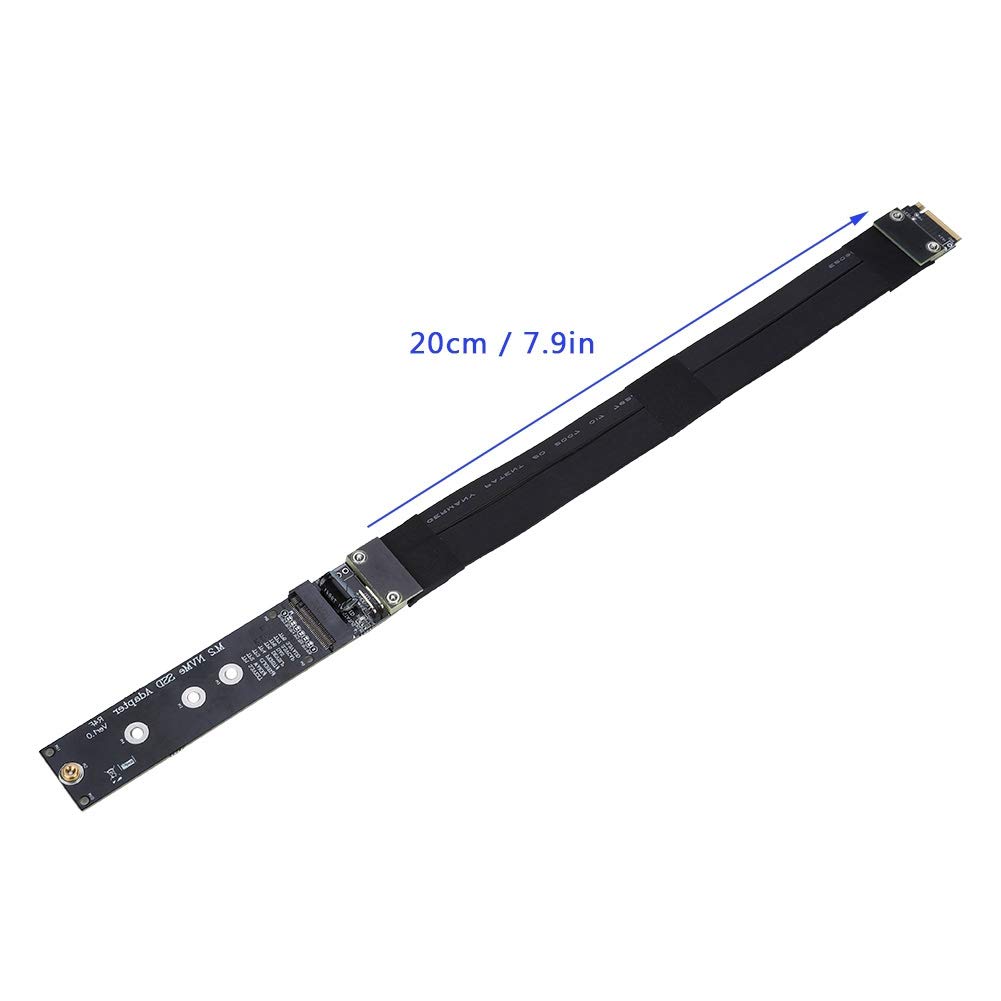 Taidda Ssd Extension Cable, Durable Strong 20Cm M.2 Nvme Ssd Solid State Drive Extension Cable for PciE 3.0 X4 Full Speeds