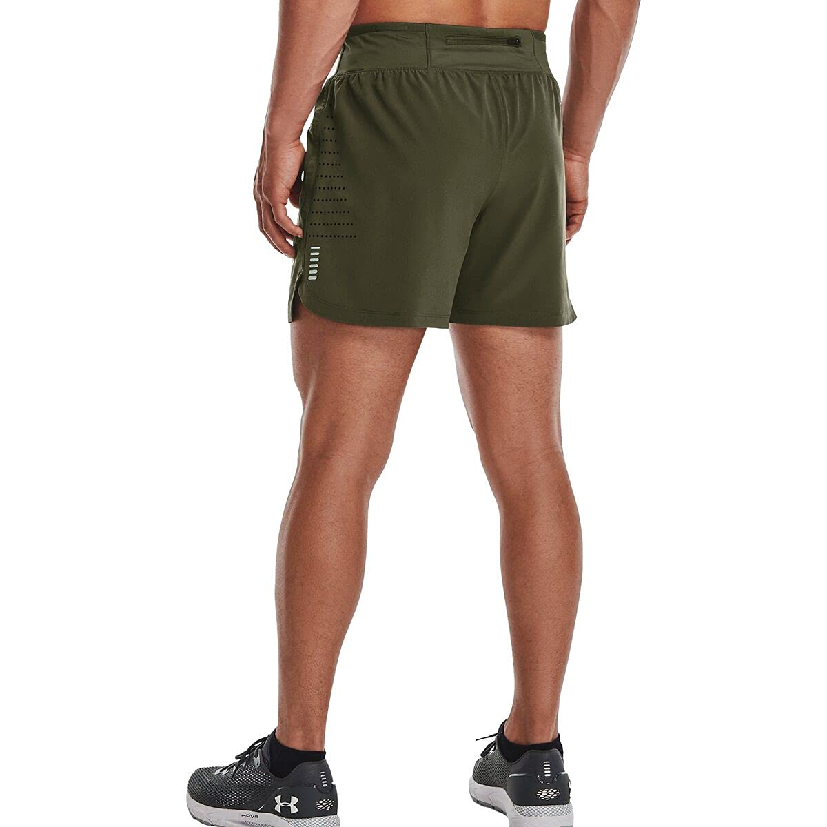 Under Armour Men's Speedpocket 5-Inch Shorts, Marine Od Green (390)/Reflective, XX-Large