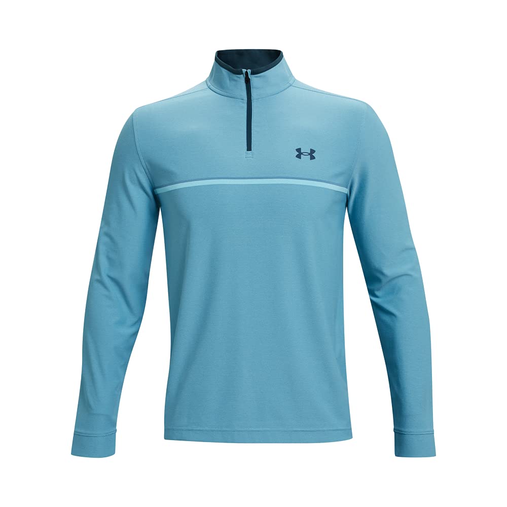 Under Armour Men's Playoff 2.0 1/4 Zip T-Shirt, Blue Flannel (597)/Blue Note, Small