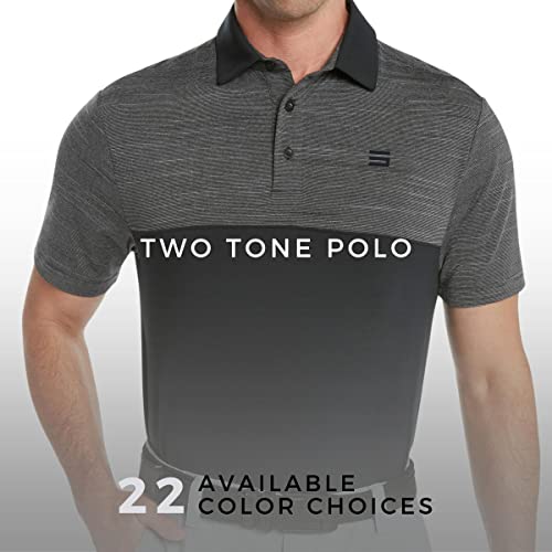 Three Sixty Six Quick Dry Golf Shirts for Men - Moisture Wicking Short-Sleeve Casual Polo Shirt Midnight Blue
