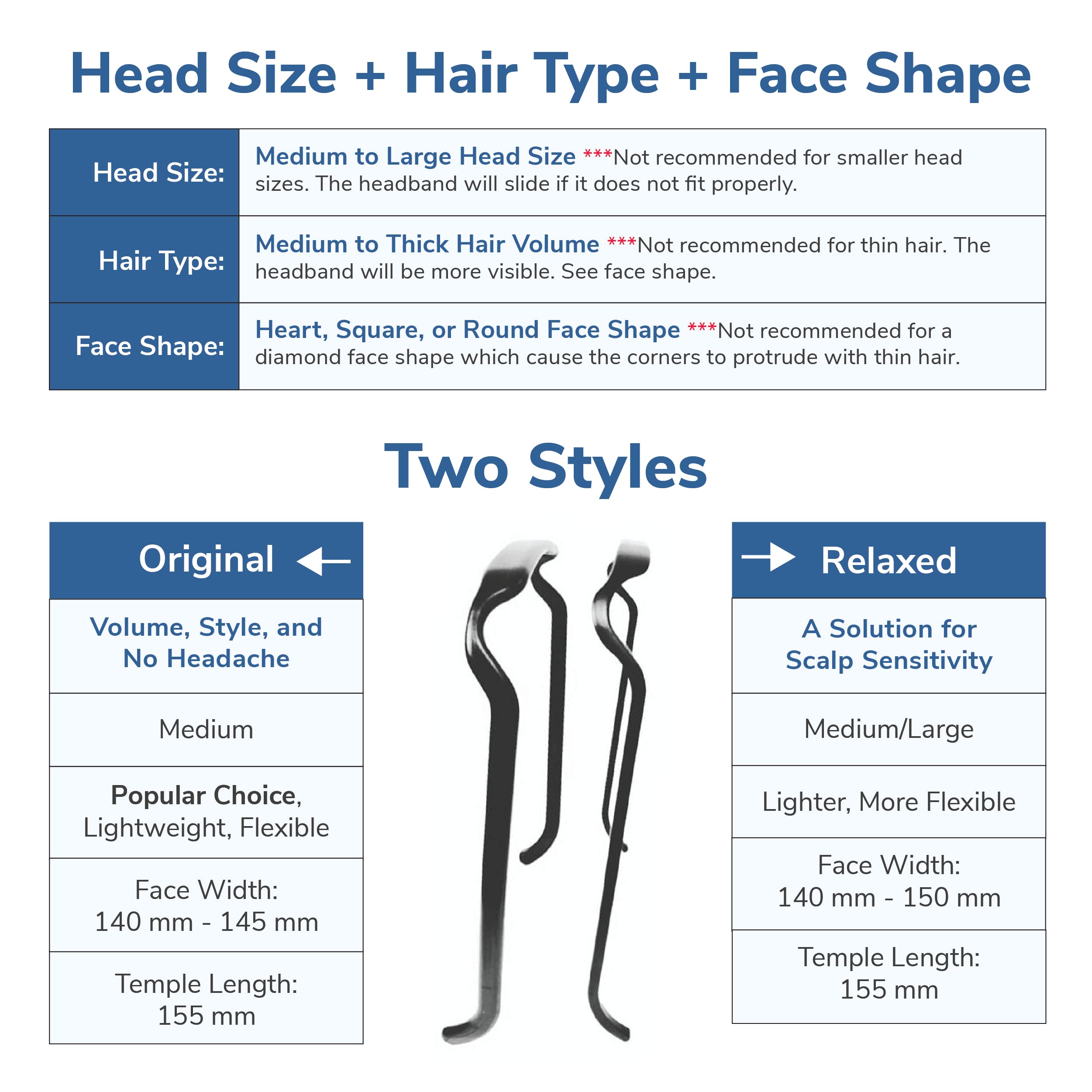 Zazzy Bandz: Thick Curly Hair - Large Headband - 3 Pack Collection (Relaxed; Copper, Olive, Espresso)