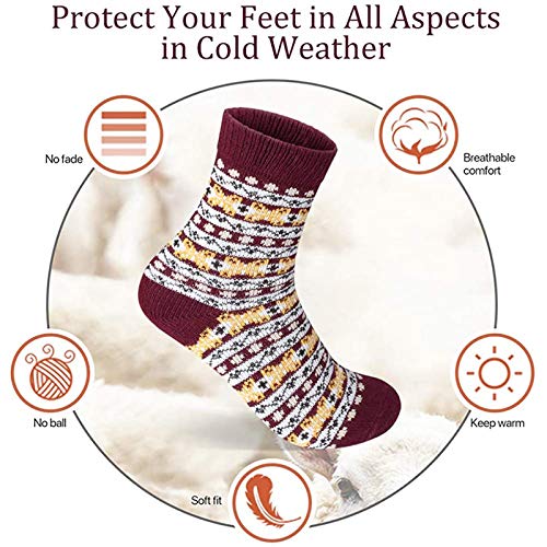 Yoga Socks with Grips for Women Pack Shoe Socks Women's Fancy Design Multi Colorful Patterned Knee High Socks