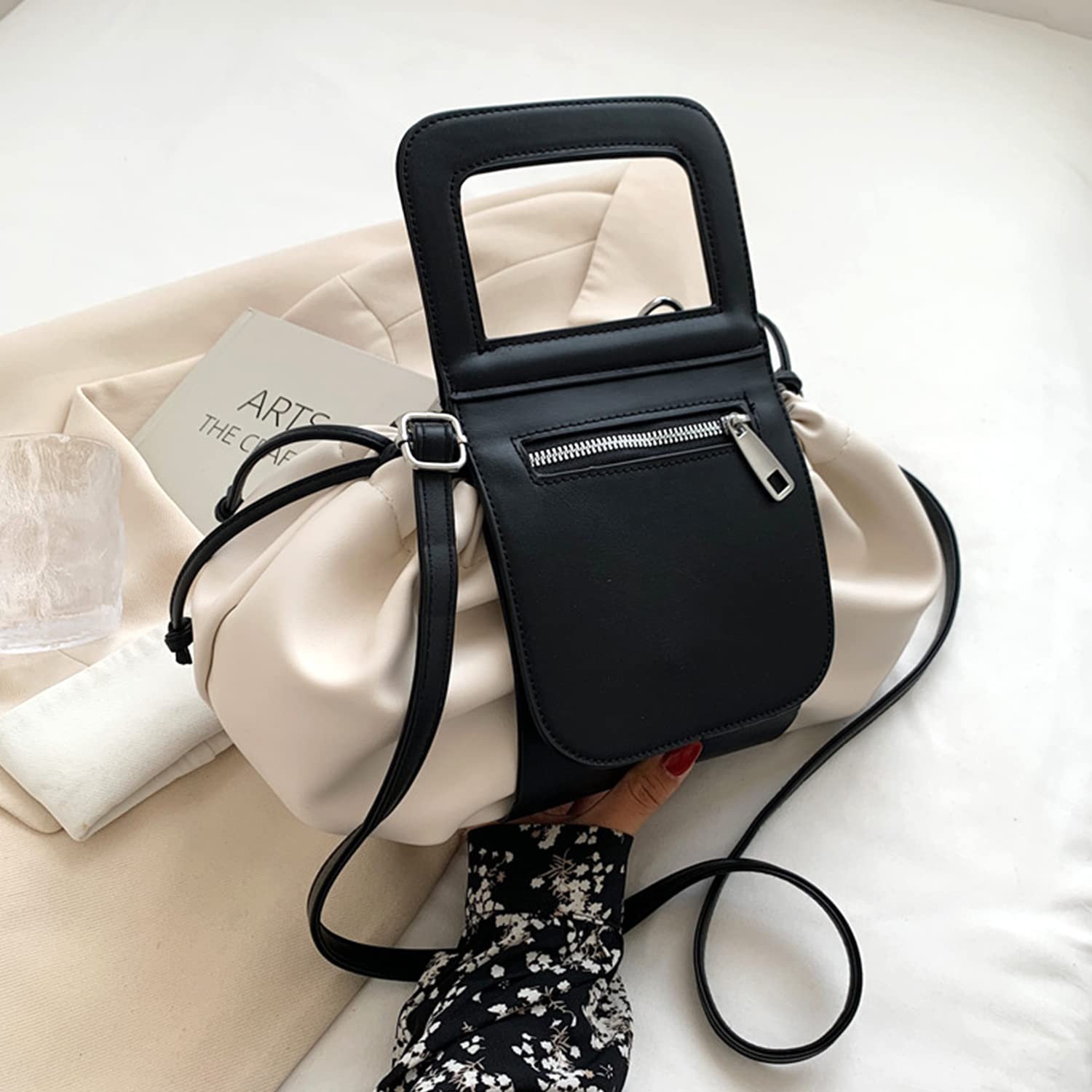 Womens Handbags and Purses Fashion Top Handle Satchel Tote PU Leather Shoulder Bags