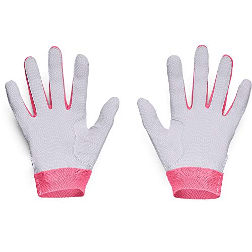 Under Armour Girls' Radar 20 Softball Gloves, Mojo Pink (641)/Mojo Pink, Youth Large