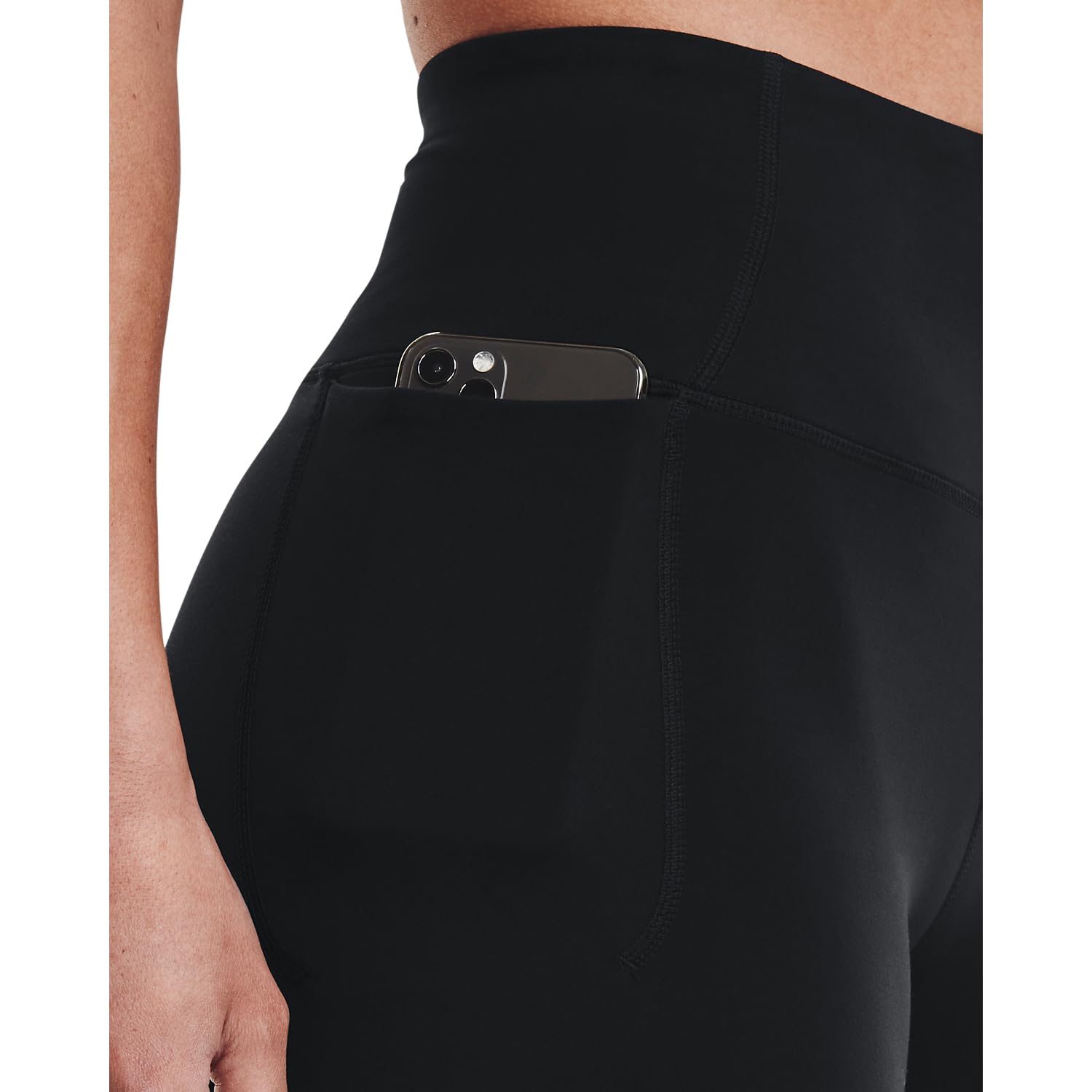 Under Armour Meridian Bike Shorts Black/Metallic Silver LG (US 12-14)