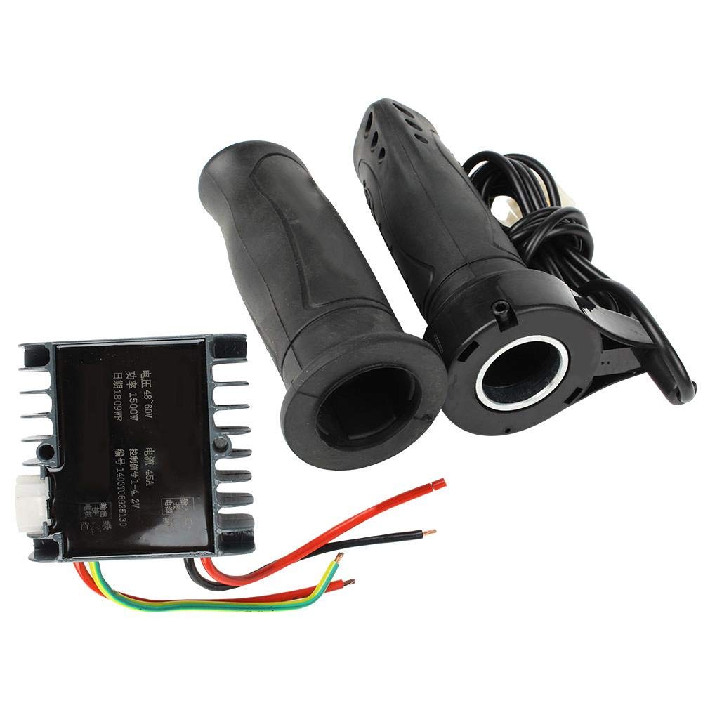 Set of Brushed Controller, 48-60V 1500W Motor Brushed Controller Box for Electric Scooter Tricycle