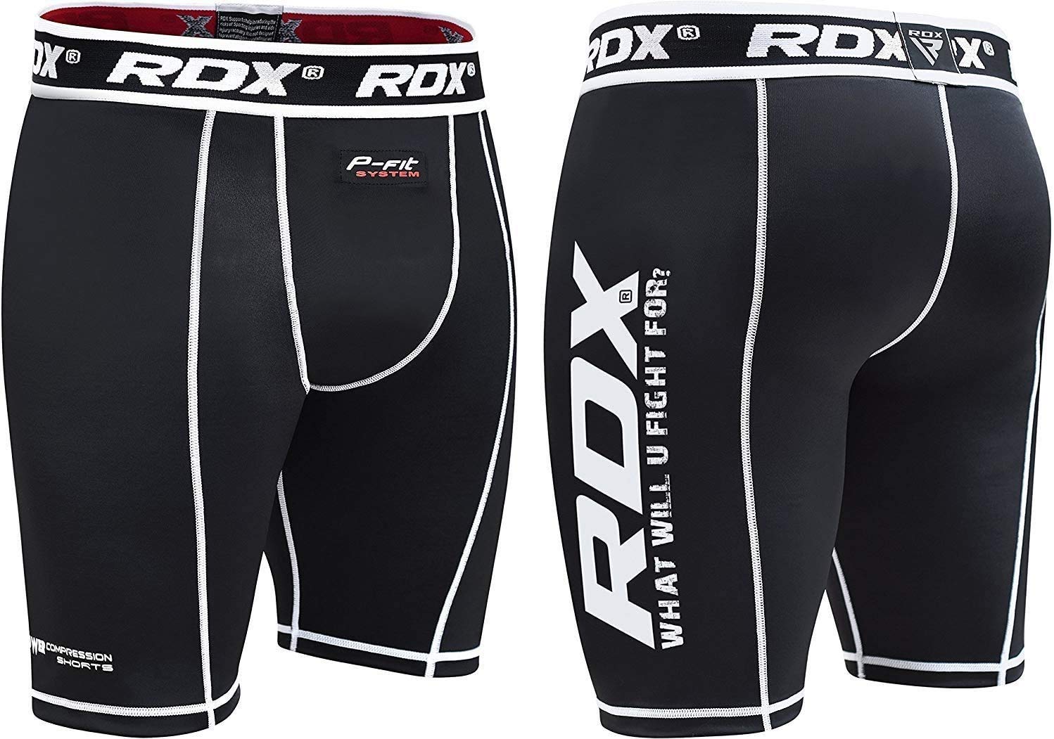 RDX Compression Shorts Groin Guard Cup, Boxing MMA Muay Thai Kickboxing Wrestling Training, Gym Fitness Workout, Men Tights