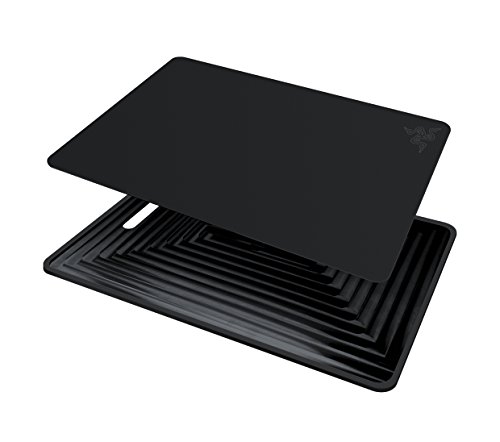 Razer Invicta Gaming Mouse Pad: Aircraft-Grade Aluminum Base - Included Double-Sided Mat Surface for Personalization - Anti-Slip Rubber Base - Gunmetal