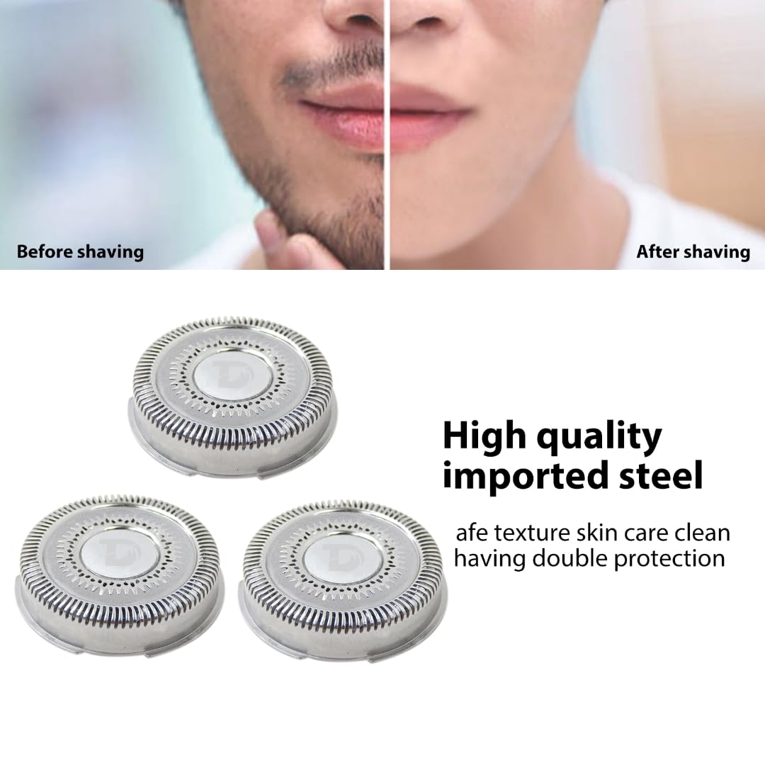SH90 Replacement Heads for Philips Norelco Shaver Series 9000 ,Series 8000 & 8950,MultiPrecision Blades, Easy Cut and Installation.