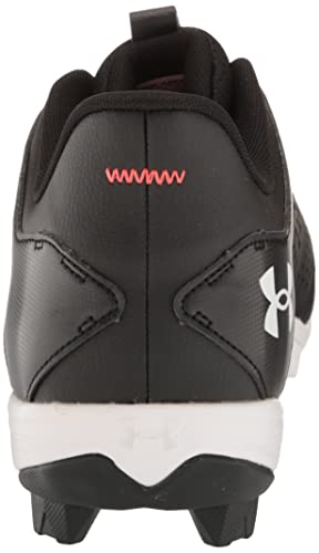 Under Armour Men's Leadoff Low Rubber Molded Baseball Cleat, (001) Black/Black/White, 7